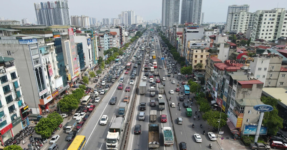 Hà Nội cấm xe tải trên 10 tấn và container lên Vành đai 3 cao trong giờ ...