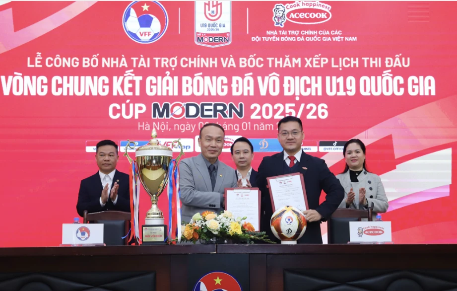 Vòng chung kết U19 quốc gia - Cúp Modern 2025/26 công bố lịch thi đấu ...