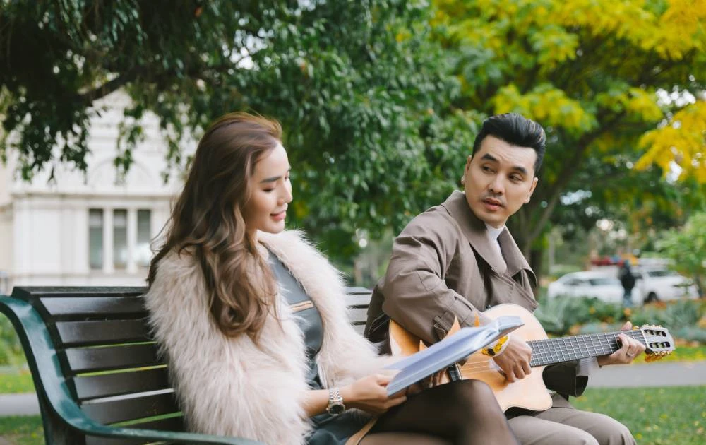 Kim Cương tiếp tục làm bạn diễn cùng chồng trong MV mới