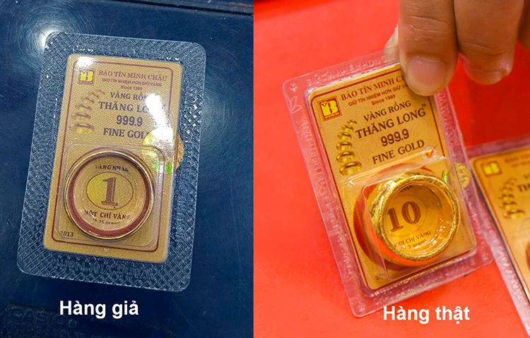 Cảnh giác mua nhầm vàng giả